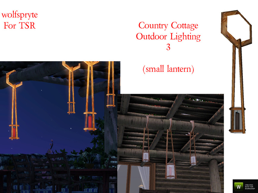 The Sims Resource - Country Cottage Outdoor Lantern 3