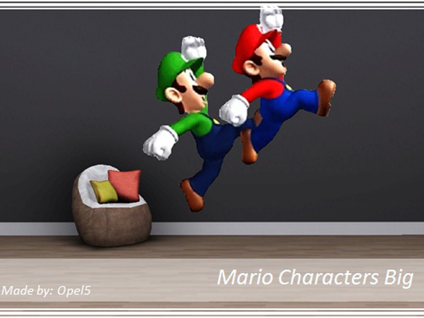 The Sims Resource - Mario Characters Big - Wall Stickers