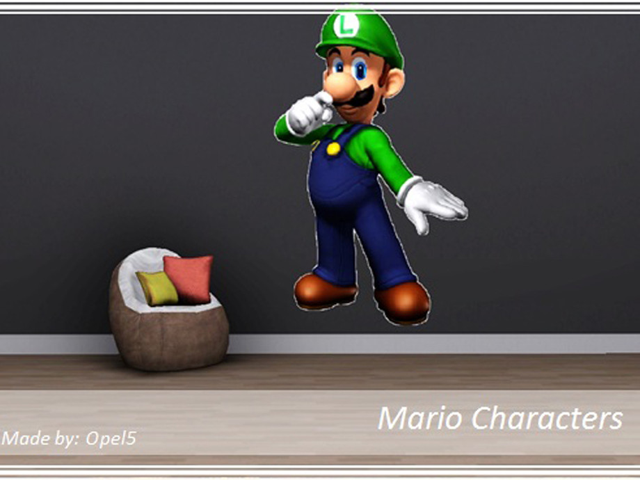 The Sims Resource | Mario Characters - Wall Stickers