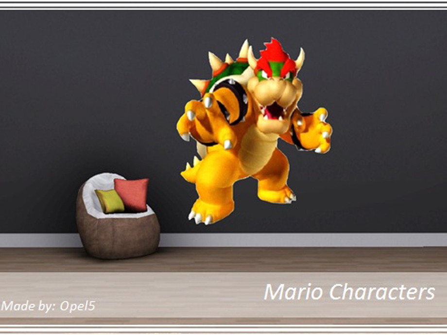 The Sims Resource | Mario Characters - Wall Stickers