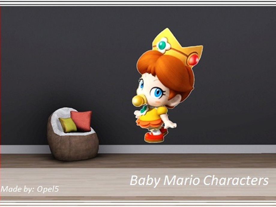 The Sims Resource | Baby Mario Characters - Wall Stickers