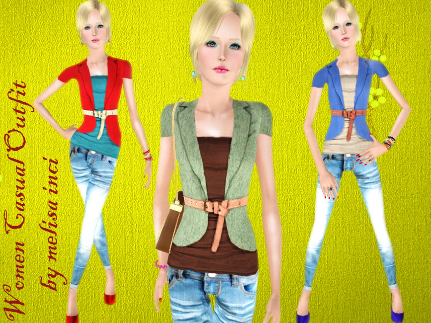 The Sims Resource - Women Casual Outfit