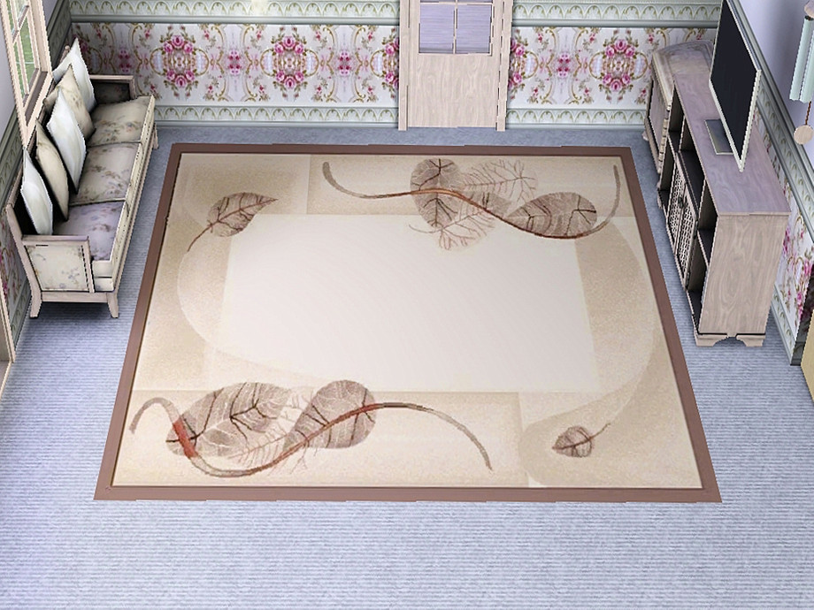 The Sims Resource - Liliac Leaf Rug