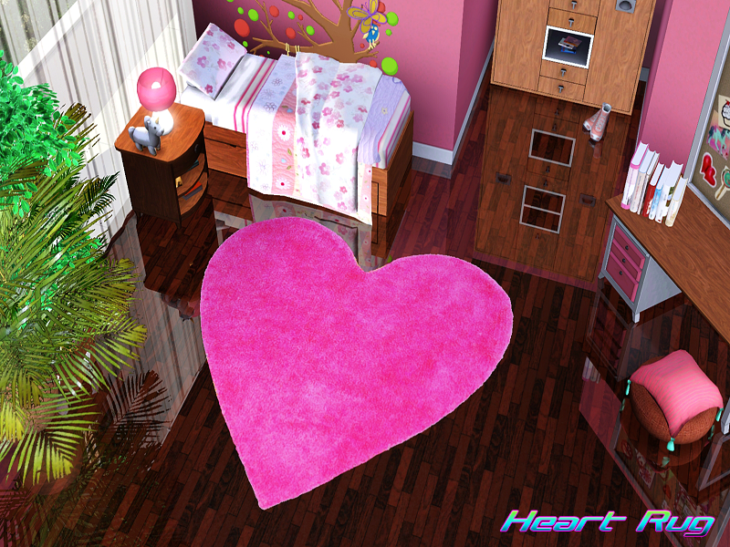 The Sims Resource | Heart Rug