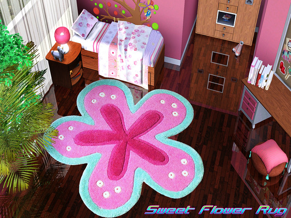 The Sims Resource | Sweet Flower Rug