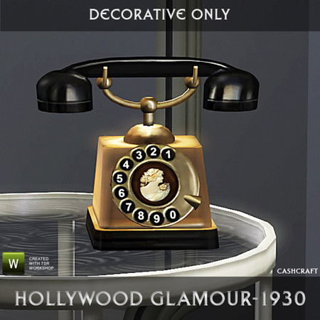 The Sims Resource | Hollywood Bronze Telephone