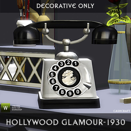 The Sims Resource | Hollywood Silver Telephone