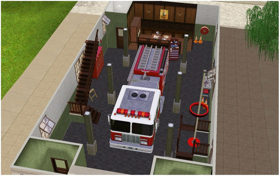 The Sims Resource - New Riverview Fire station