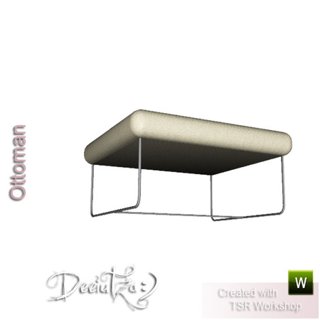 The Sims Resource | Open-styleDining+Living Ottoman