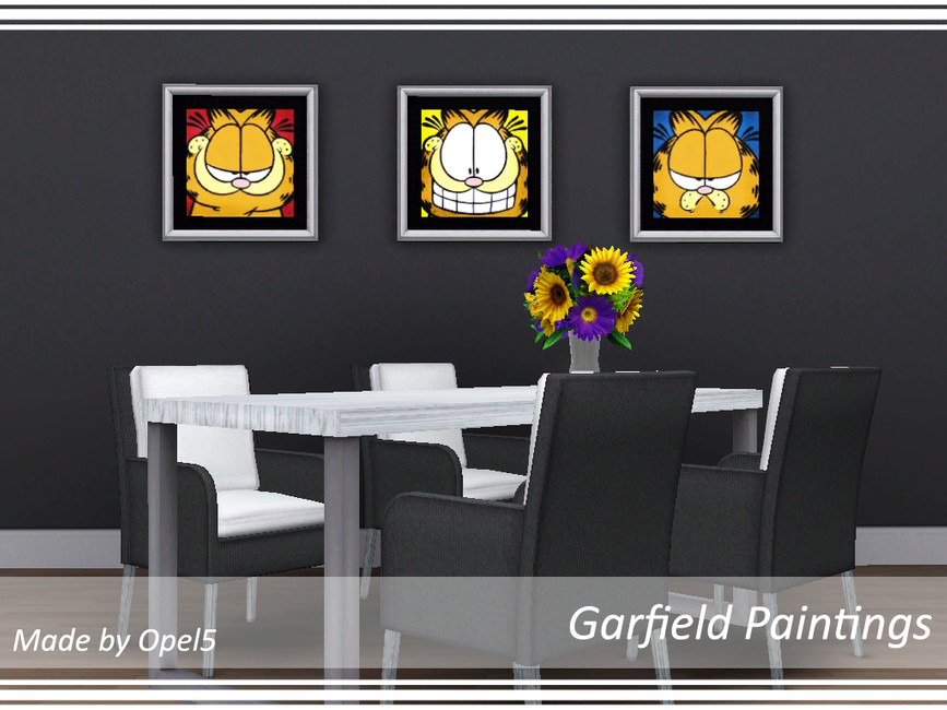 The Sims Resource - Garfield Paintings