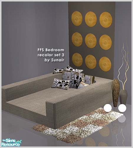 The Sims Resource | FFS Bedroom - Recolor set 3