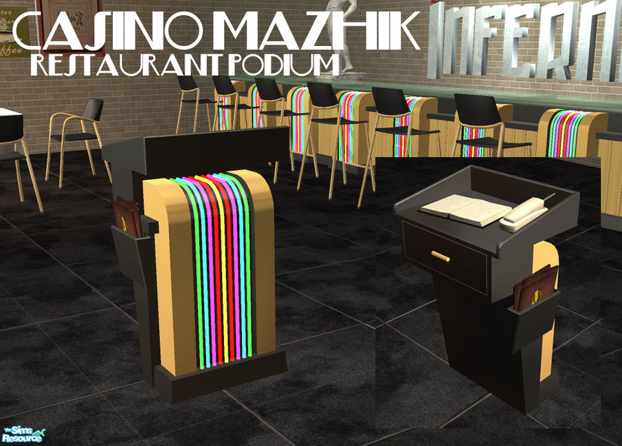 The Sims Resource - Casino Mazhik Restaurant Podium