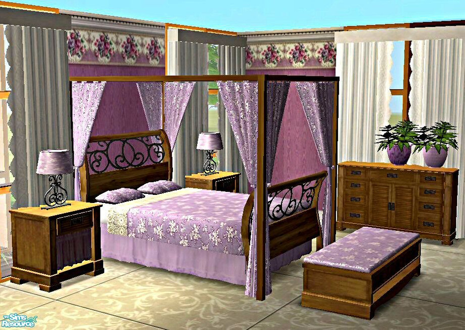 The Sims Resource | 4ESF Cottage 3 Bedroom - Sweet Lavender