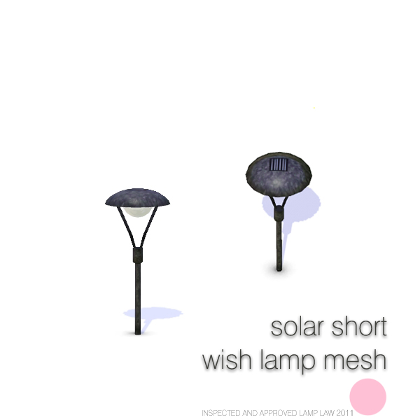 The Sims Resource | Solar Short Wish Garden Lamp Mesh