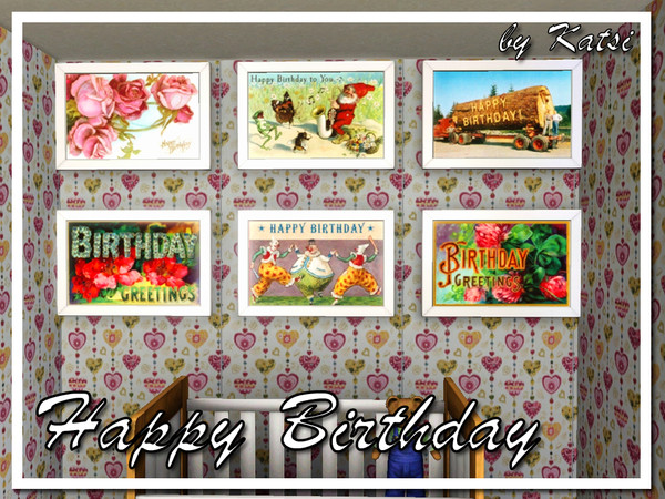 The Sims Resource | Happy birthday posters