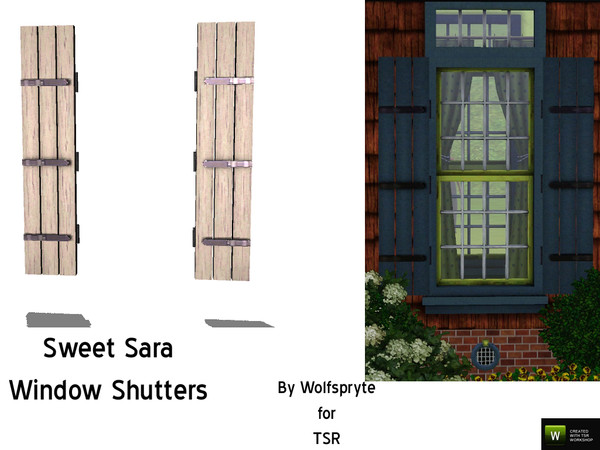 The Sims Resource | Sweet Sara Window 1 Shutters