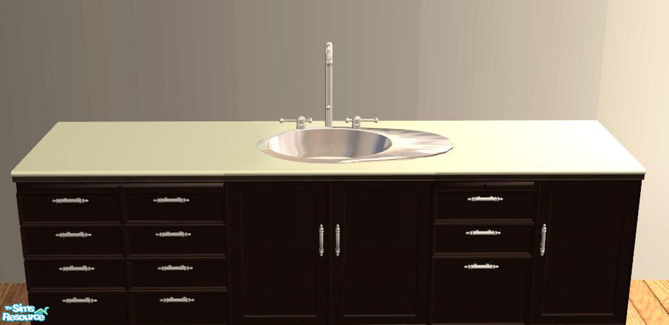 The Sims Resource - PB Kitchen - Sink Stainless Steel