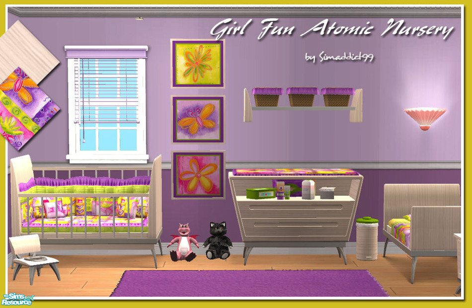 The Sims Resource - Girly Atomic Nursery