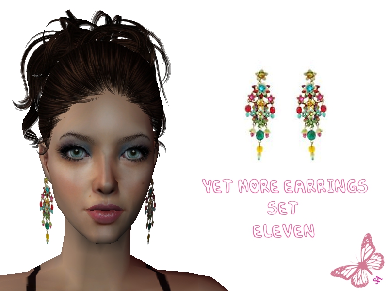 The Sims Resource | Yet More Earrings Set - Eleven
