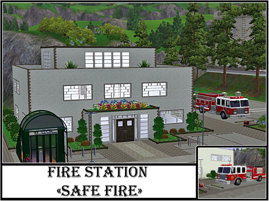 The Sims Resource - Fire station Safe fire