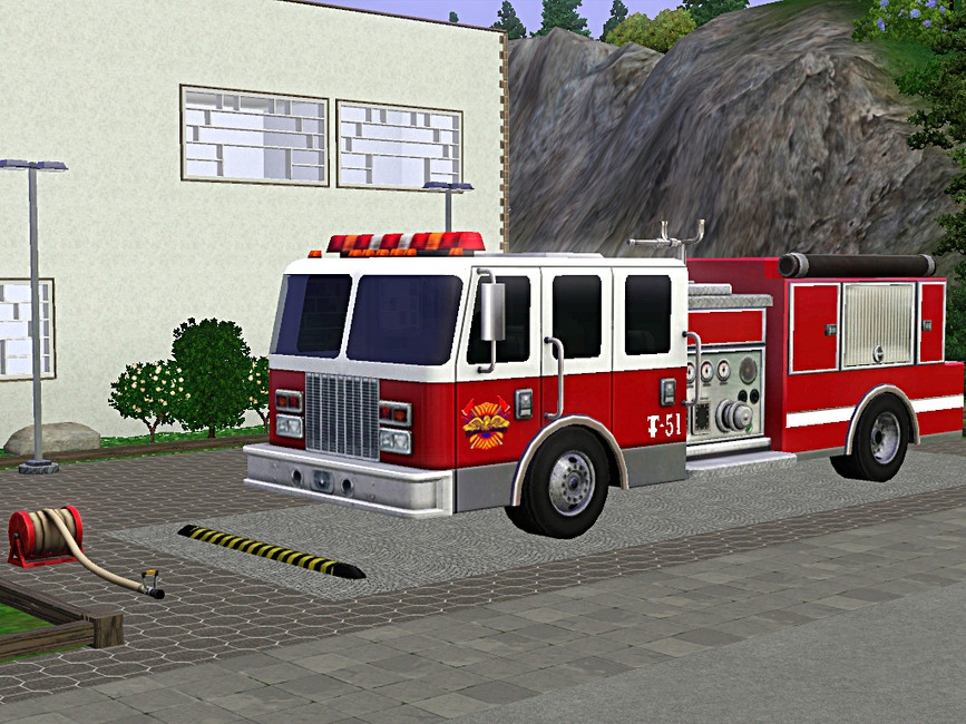 The Sims Resource - Fire station Safe fire