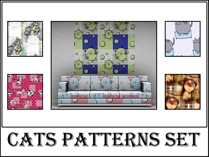 The Sims Resource - Cats patterns set