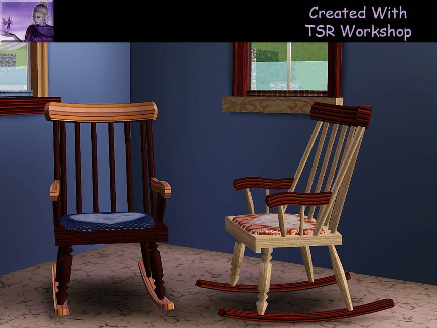 The Sims Resource - Holiday Set - Rocking Chair by Canelline