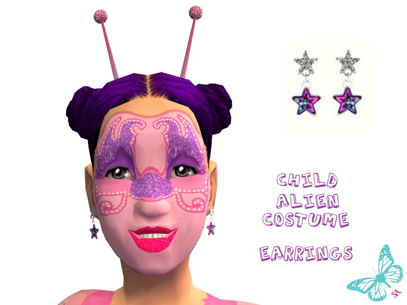 The Sims Resource | Child Alien Costume - Earrings