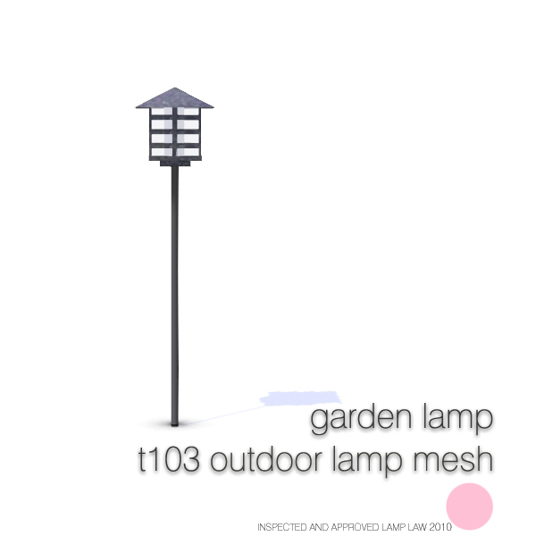 The Sims Resource | GLT103 Outdoor Lamp Mesh