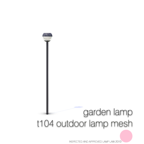The Sims Resource | GLT104 Outdoor Lamp Mesh