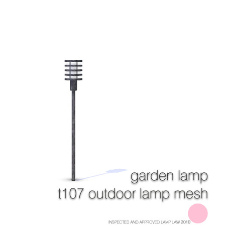 The Sims Resource | GLT107 Outdoor Lamp Mesh