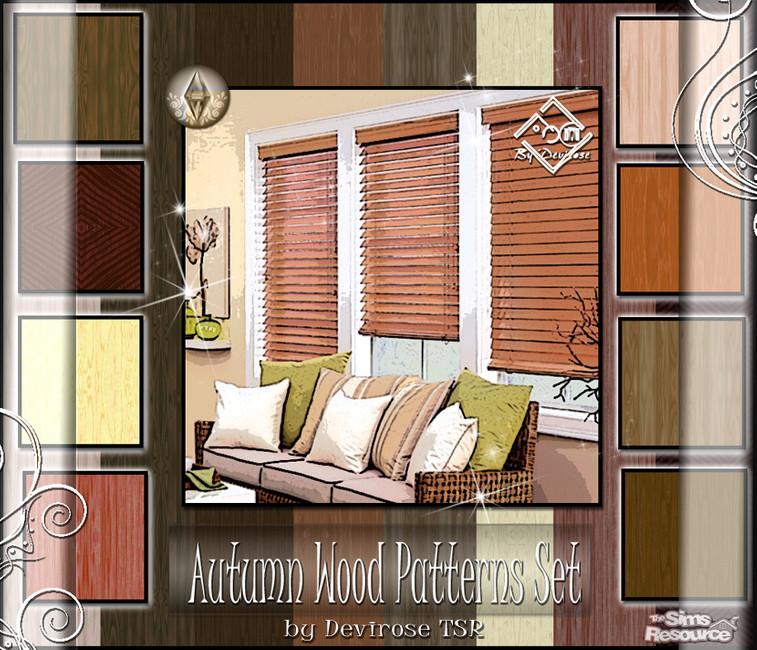 Devirose's Autumn Wood Patterns Set