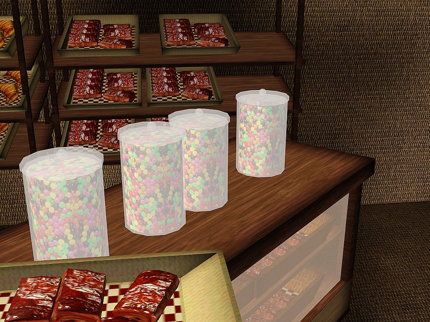 The Sims Resource - glass candy jar (pot en verre bonbon)