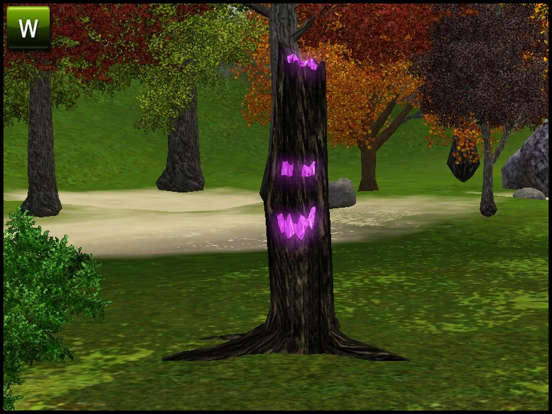 The Sims Resource - Evil Purple Halloween Tree