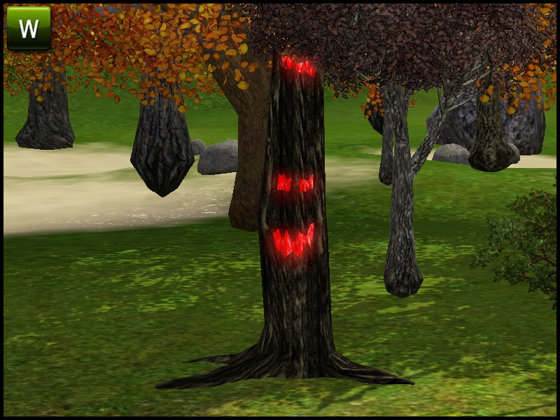 The Sims Resource - Evil Red Halloween Tree