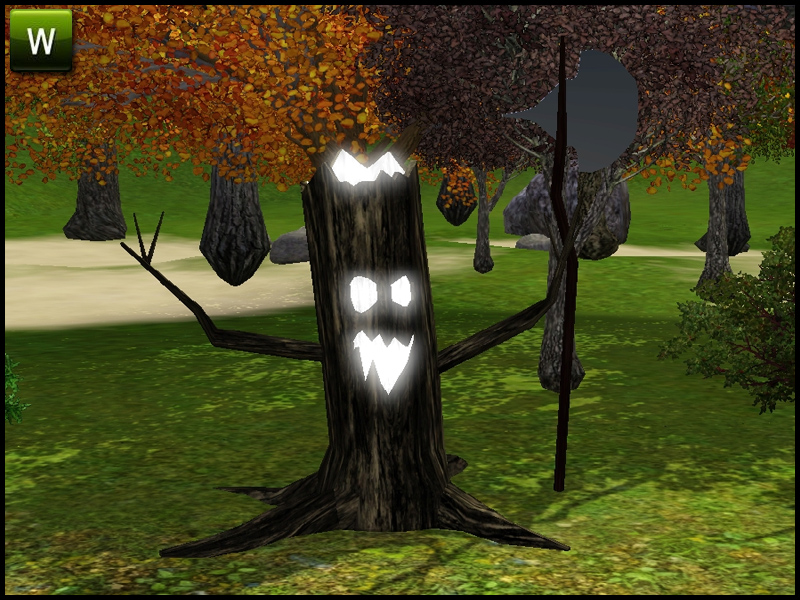 The Sims Resource | Evil White Halloween Halberd Tree