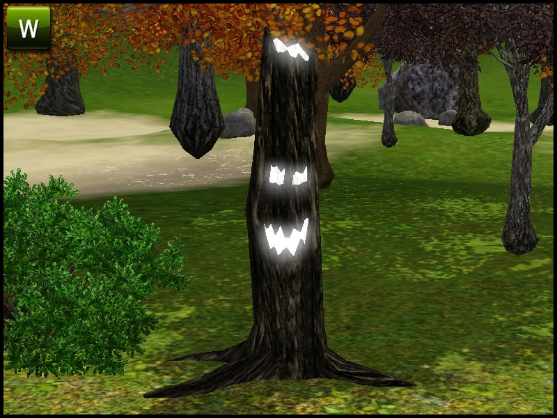 The Sims Resource | Evil White Halloween Tree