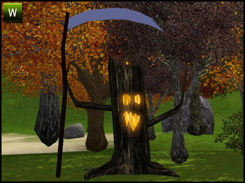 sim_man123's Evil Halloween Scythe Tree