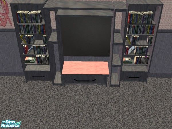 The Sims Resource - Studious Living Room-PinkPanther - TV