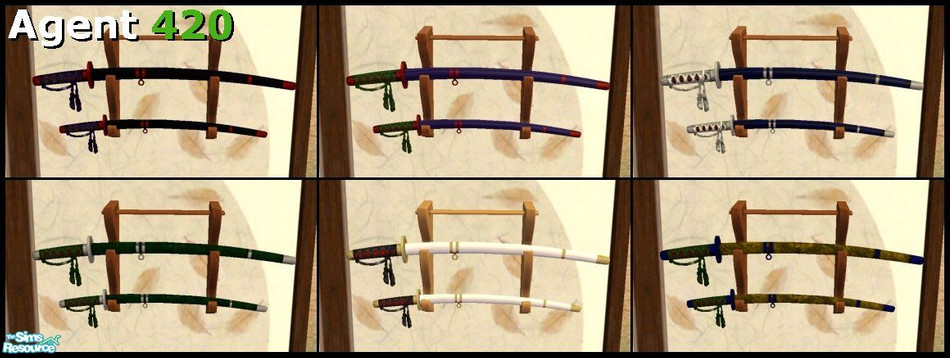 The Sims Resource - A420 Samurai Swordsmaster Essentials