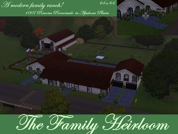 The Sims Resource | The Family Heirloom Ranch (No CC)