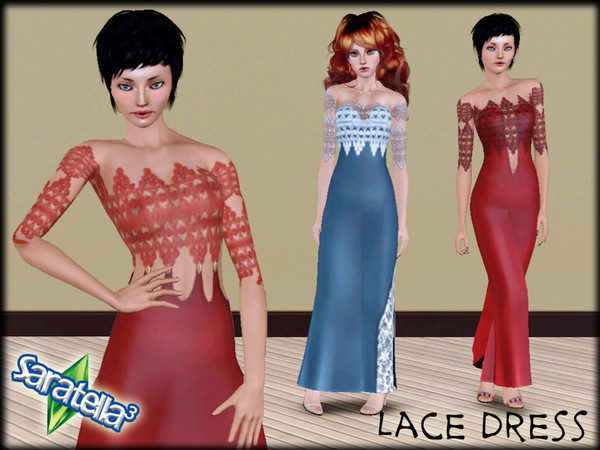 The Sims Resource - Lace Dress
