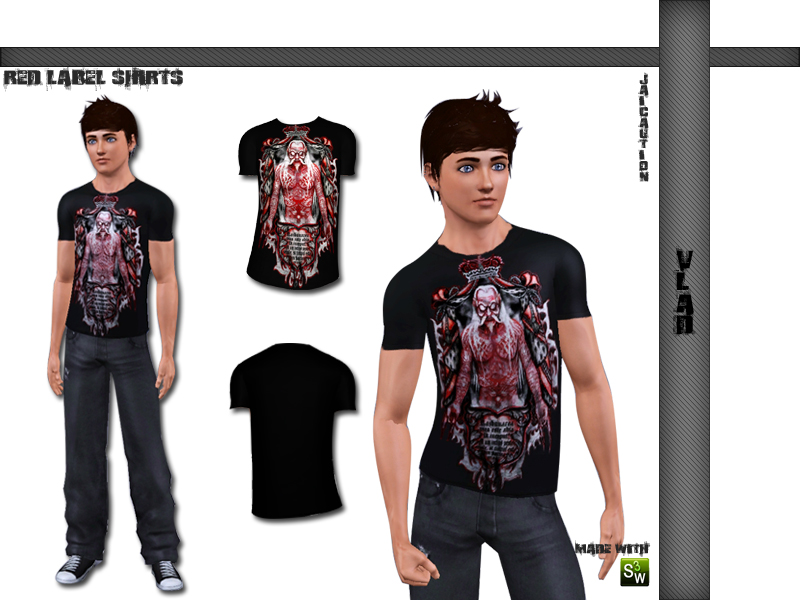 The Sims Resource | Red Label Shirts - Vlad