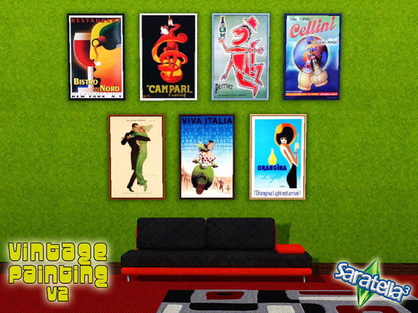 The Sims Resource | Vintage_Paintings_v2