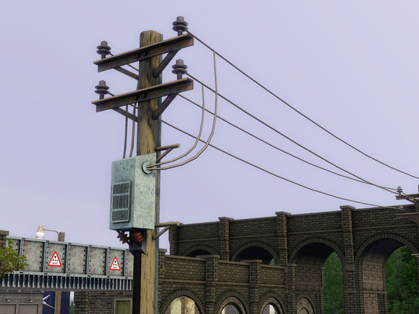The Sims Resource | Telegraph Pole Junction Box