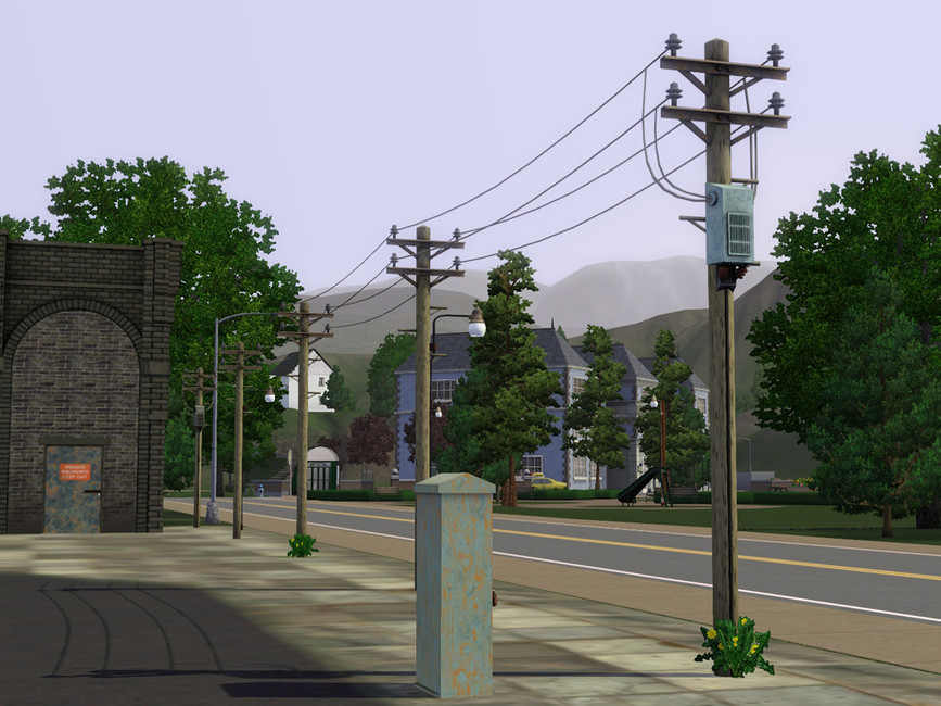 The Sims Resource - Downtown Telegraph Poles set