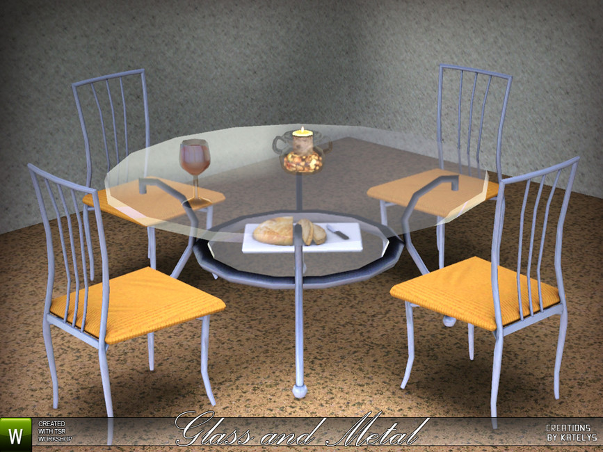 The Sims Resource - Glass and Metal Dining