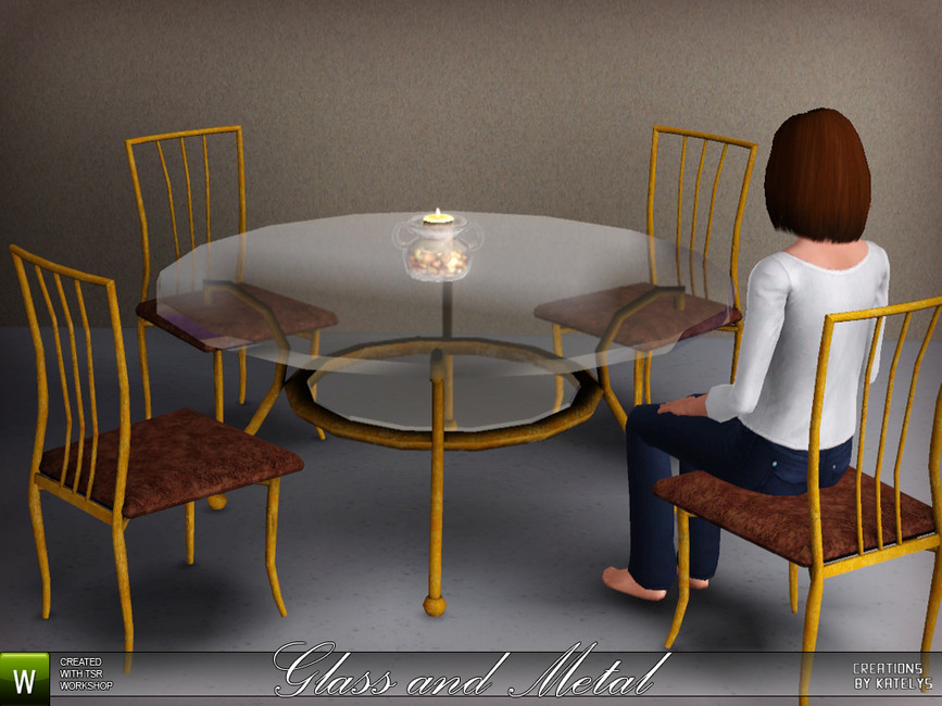 The Sims Resource - Glass and Metal Dining