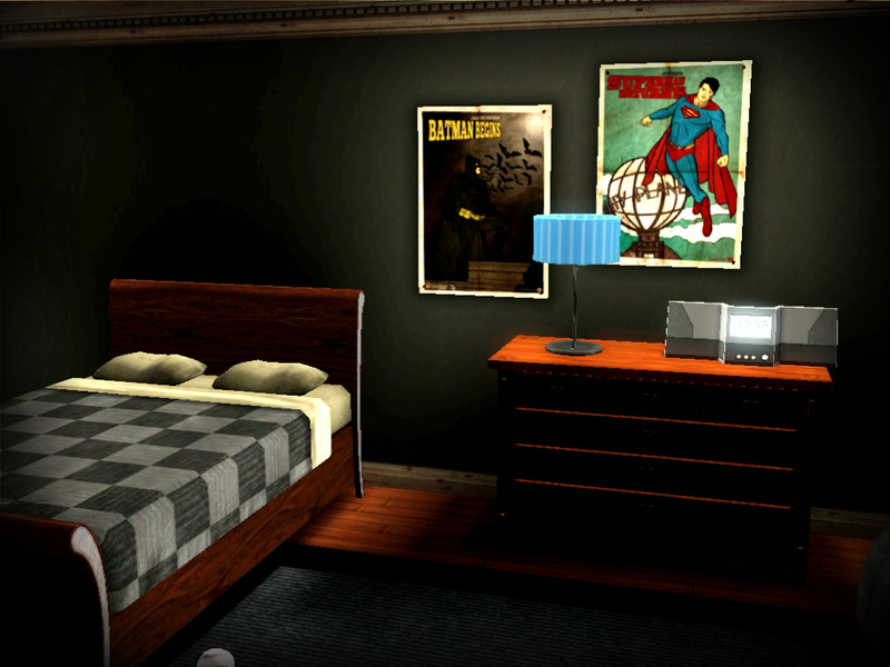 The Sims Resource | Vintage Superhero Poster_Monstrcookie