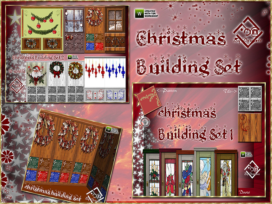 The Sims Resource - Christmas Building Set